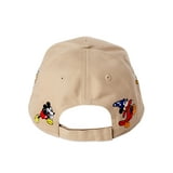 Disney's Mickey Mouse Character Embroidered Adult Baseball Cap in Khaki ...