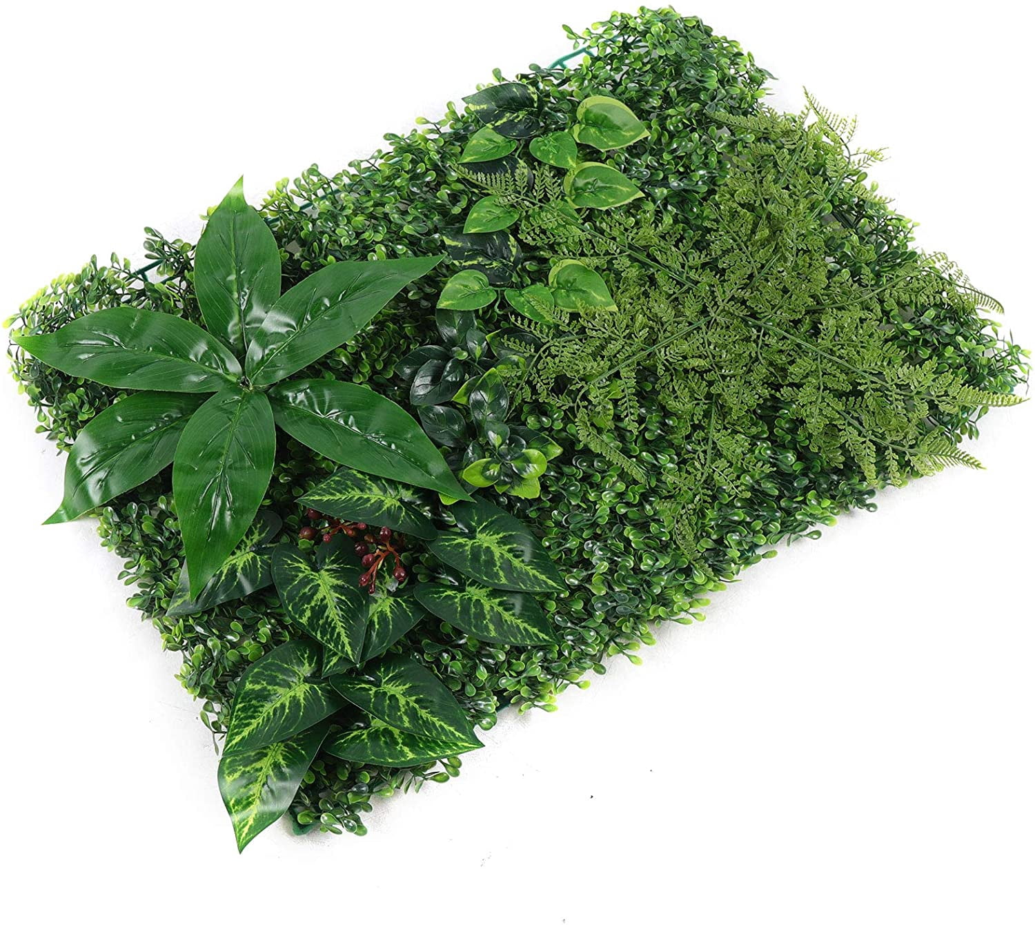 FETCOI Artificial Hedges Boxwood Panels, 6Pcs 20 x 20 Inch Faux Hedge ...
