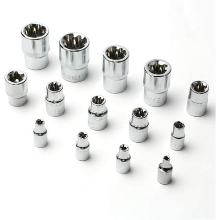 Set of 14 E-type star-shaped Torx sockets I Ratchet set I Sockets Set ...