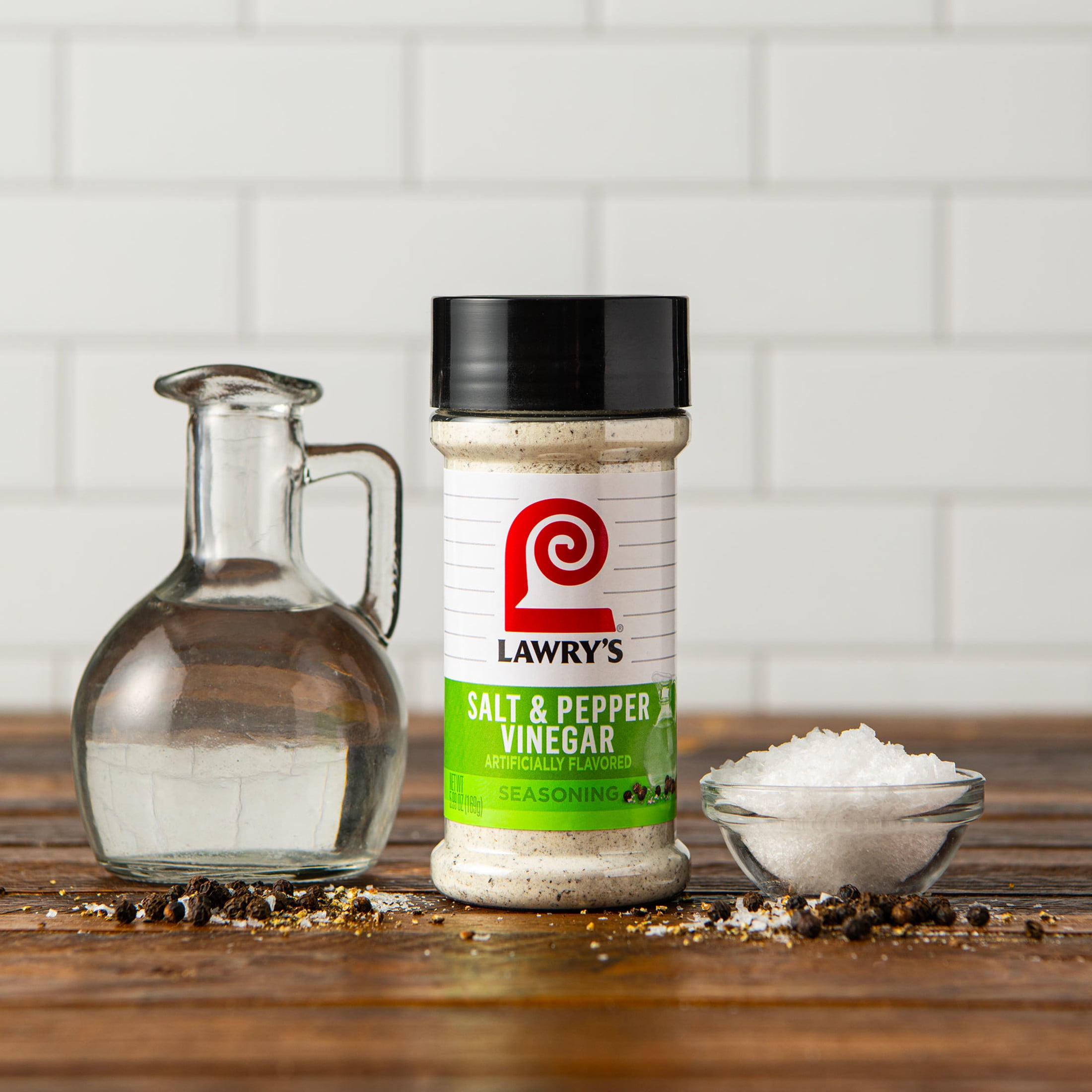 Lawry s Salt Pepper Vinegar Artificially Flavored Seasoning 5.99 oz Walmart