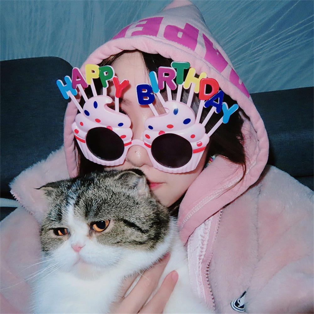 Click here for Pinyuzog Novelty Happy Birthday Party Glasses Fram... prices