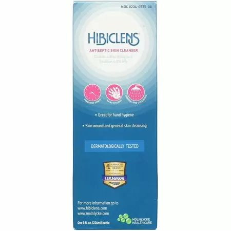 Hibiclens Antimicrobial/Antiseptic Skin Cleanser, 8 Fluid Ounce Bottle ...