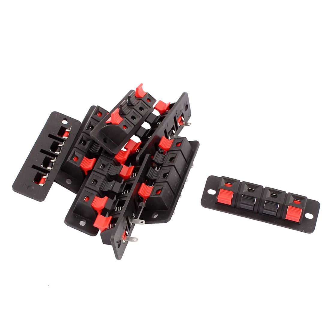 8pcs 4 Terminal 4 Position Push in Audio Stereo Speaker Socket ...