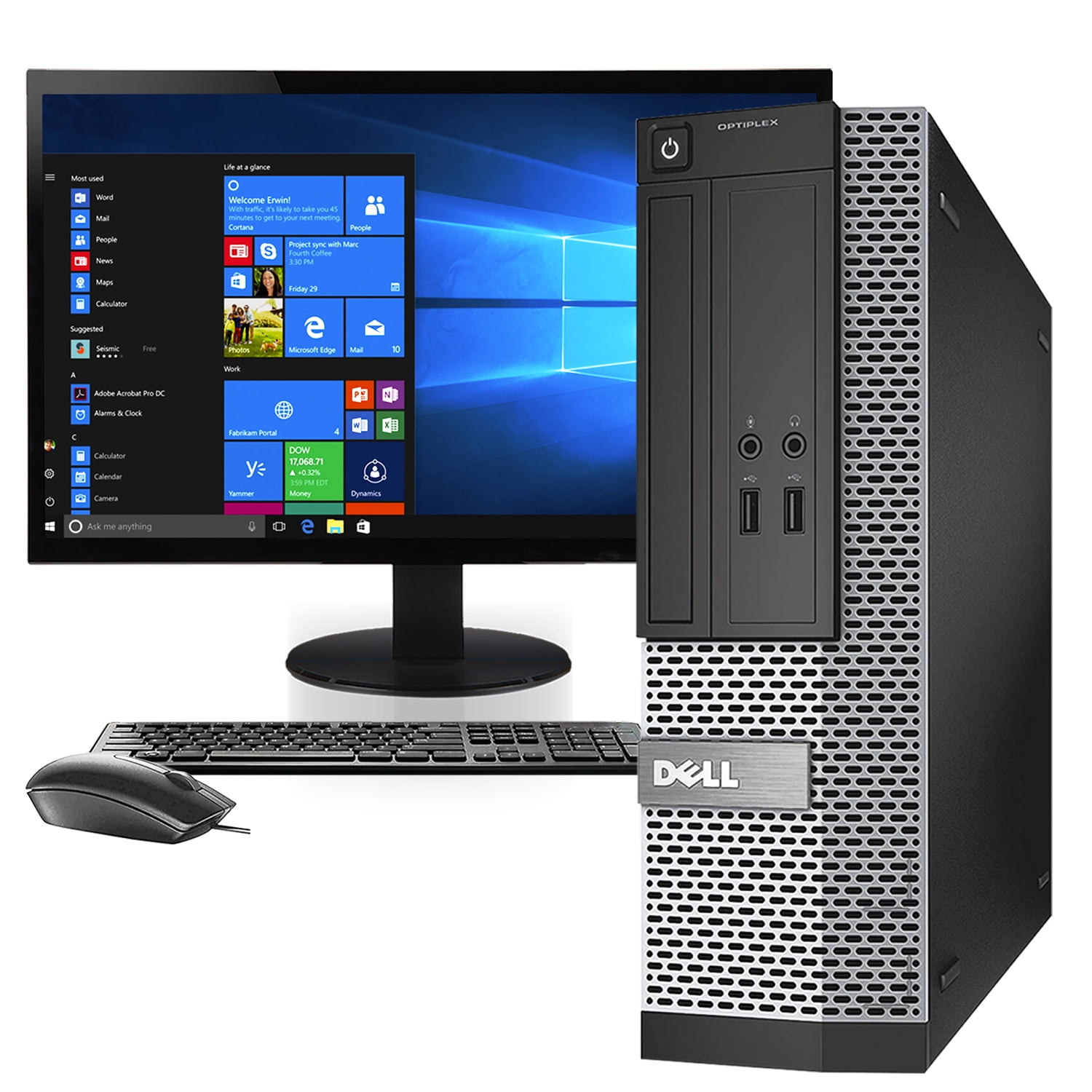 Restored Dell Small Computer PC Core i5 3.10Ghz 4Gb 500G Windows 10 22 ...
