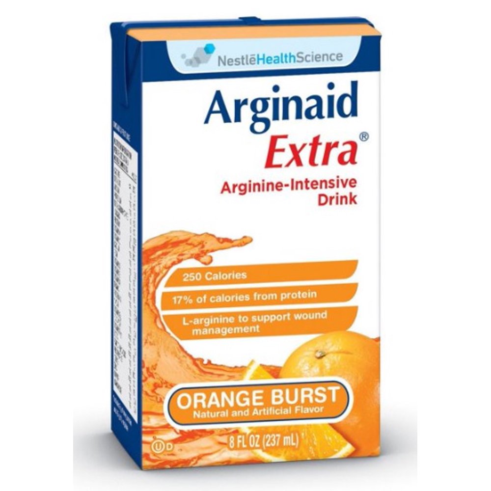 27 PACKS : Resource Arginaid Extra Orange Burst, 8 Ounce -- 27 Case ...