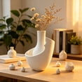 BAOPAI 3D Printed Modern Abstract Vase - Irregular Shape Textured ...