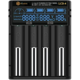 Powerowl Rechargeable Battery Charger with 4 AA and 4 AAA Rechargeable ...