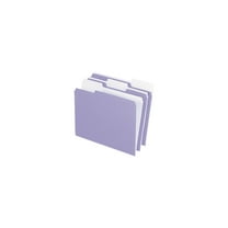 Pendaflex Two-Tone File Folder, Letter Size, 1/3 Cut Tabs, Lavender ...