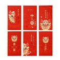 HILABEE 6Pcs Chinese Lunar New Year Red Envelopes Lucky Money ...