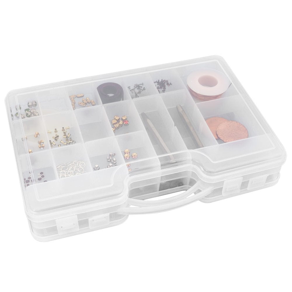 Beading and Jewelry Findings Double Sided Storage Box 11"x 8"x2-3/4 ...