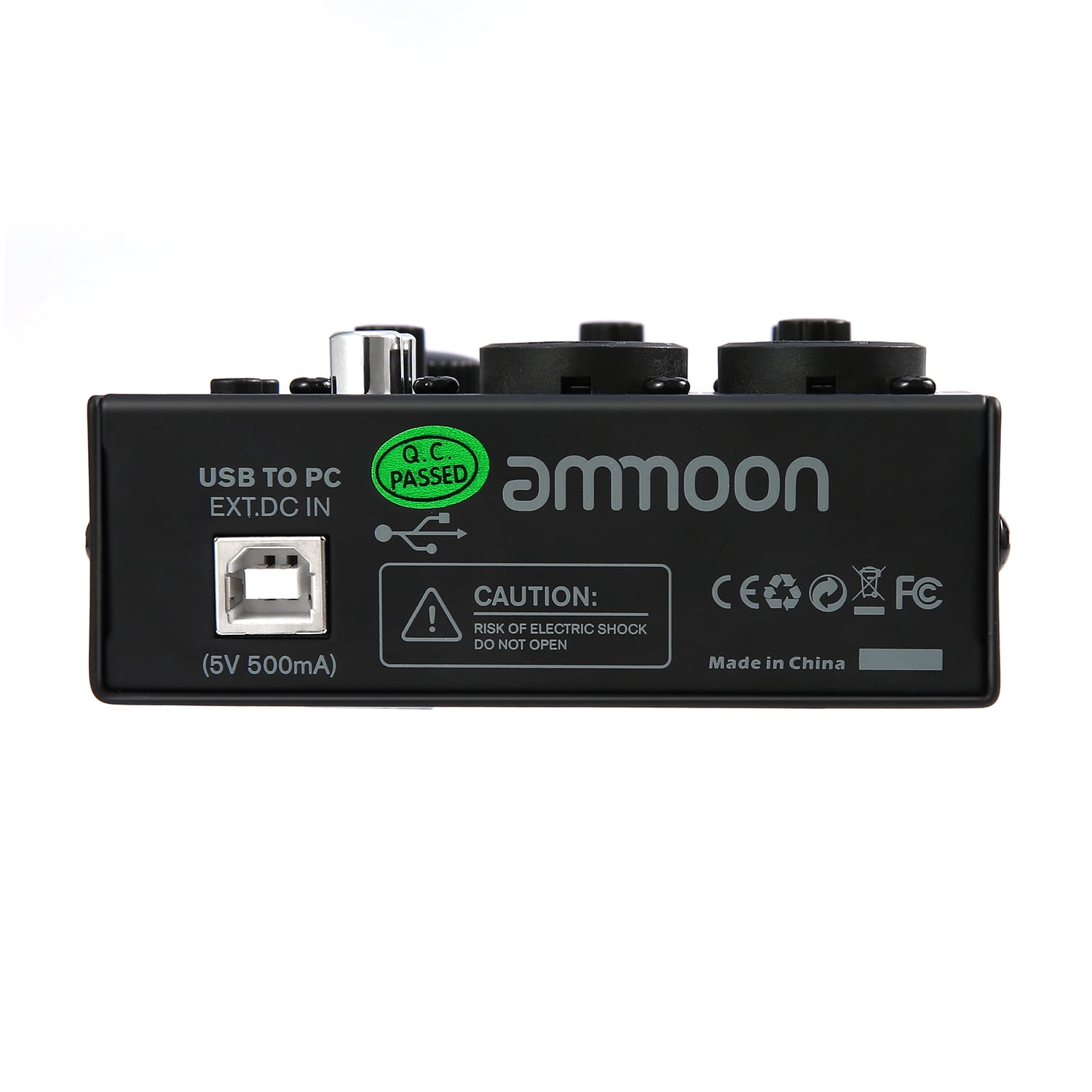 Buy ammoon AGM02 Mini 2-Channel Sound Card Mixing Console Digital Audio ...