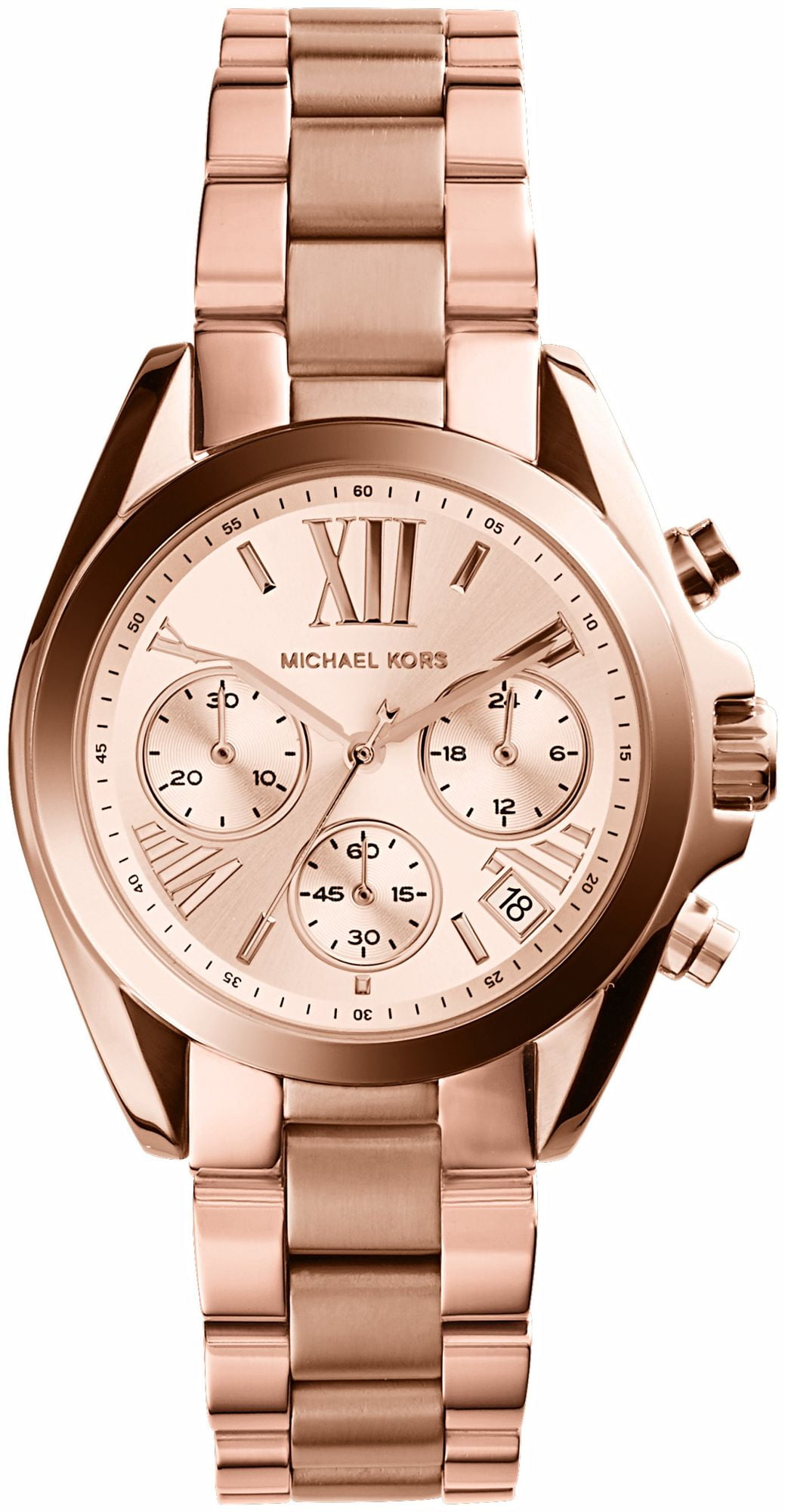 Michael Kors - Michael Kors Women's Bradshaw Mini Rose Gold-Tone ...