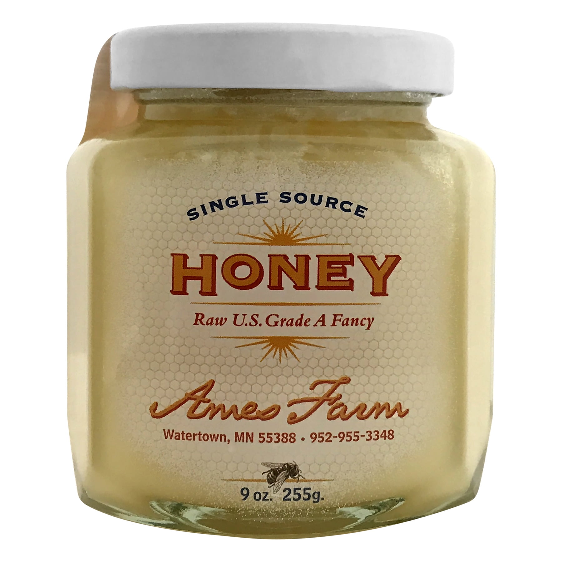 Ames Farms Raw Honey Sweet Clover, 9.0 OZ - Walmart.com