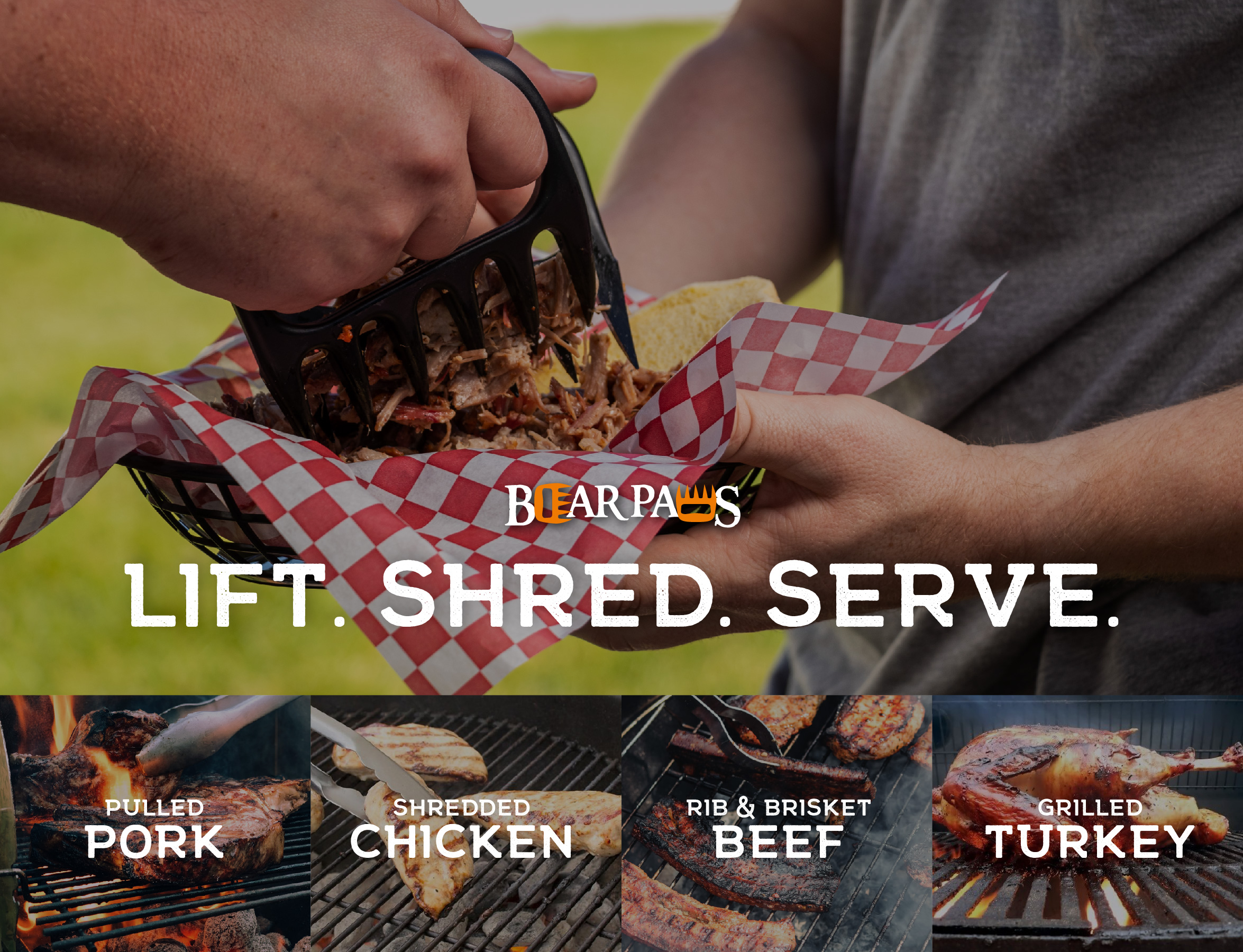 Buy Bear Paws Meat Claws - The Original Meat Shredder Claws, USA Made ...