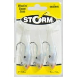 Storm WildEye Swim Shad 03 3" 1/4 oz Pearl 3pk - Walmart.com