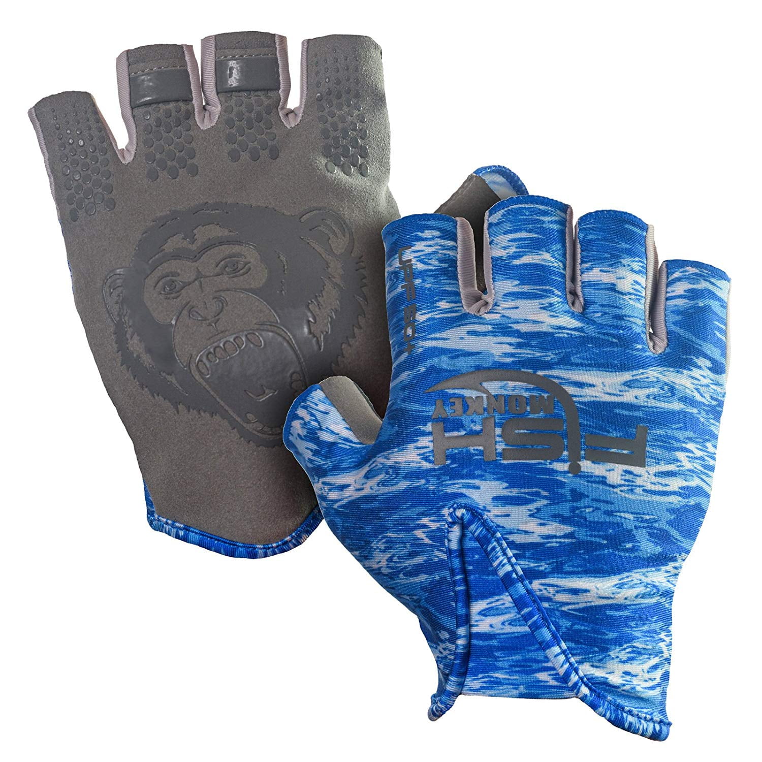 Fish Monkey Gloves Stubby Guide Glove, Blue Water Camo, Large - Walmart.com