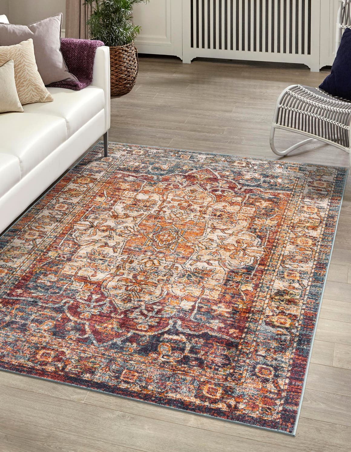 Unique Loom Adjani Isabella Rug Multi/Beige 3' 3" x 5' 3" Rectangle ...