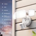 100W LED Motion Sensor Outdoor Lights, Dusk to Dawn Flood Light Outdoor ...