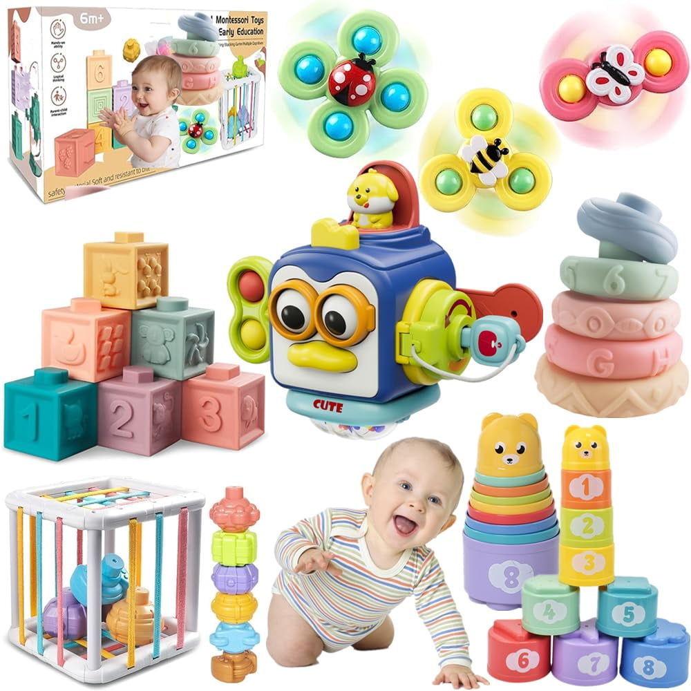 Mordedor para bebés ELLECK Busy Cube de 6 a 12 meses y 1 a 3 años ...
