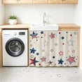 4th of July Stars Sink Skirt 11"W x 13"L, Dustproof Under Sink Curtain ...