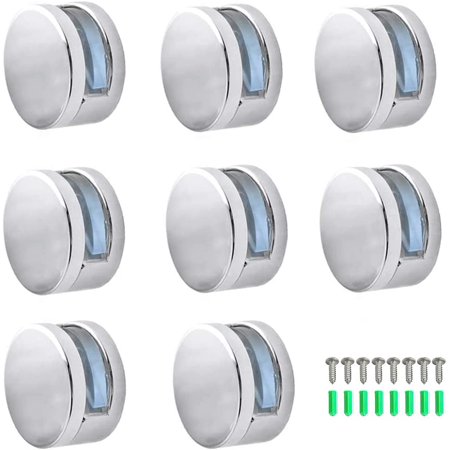 Bail 8 Pack Mirror Clip Multi-Purpose Round Wall Mount Glass Clip ...