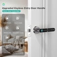 5 in 1 Fingerprint Door Handle Lock for Bedroom, Biometric Door Knob ...
