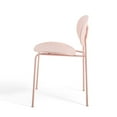 Side Dining Chair, Set of 2, Plastic, Metal Steel, Pink, Modern ...