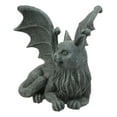 Ebros Gothic Winged Cat Gargoyle Shelf Sitter 4" Wide PC Monitor Topper ...