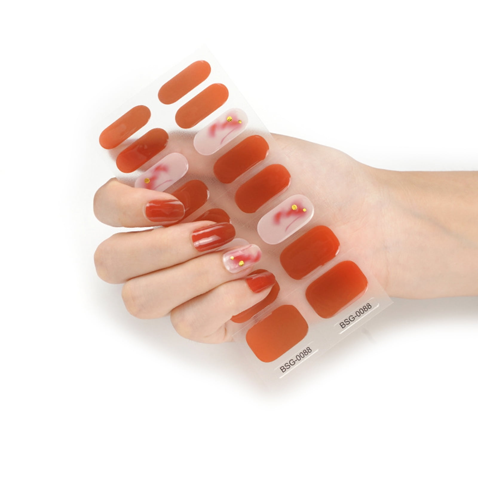 Semi Cured Gel Polish Stickers Fashion Design Classical Strips ...