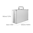 BESTYASH Portable Aluminum Alloy Briefcase Hard Tool Case with Lock for ...