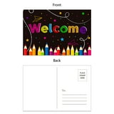 WaaHome 30pcs Welcome Postcards for Students Kids 4''X6'' Welcome Back ...
