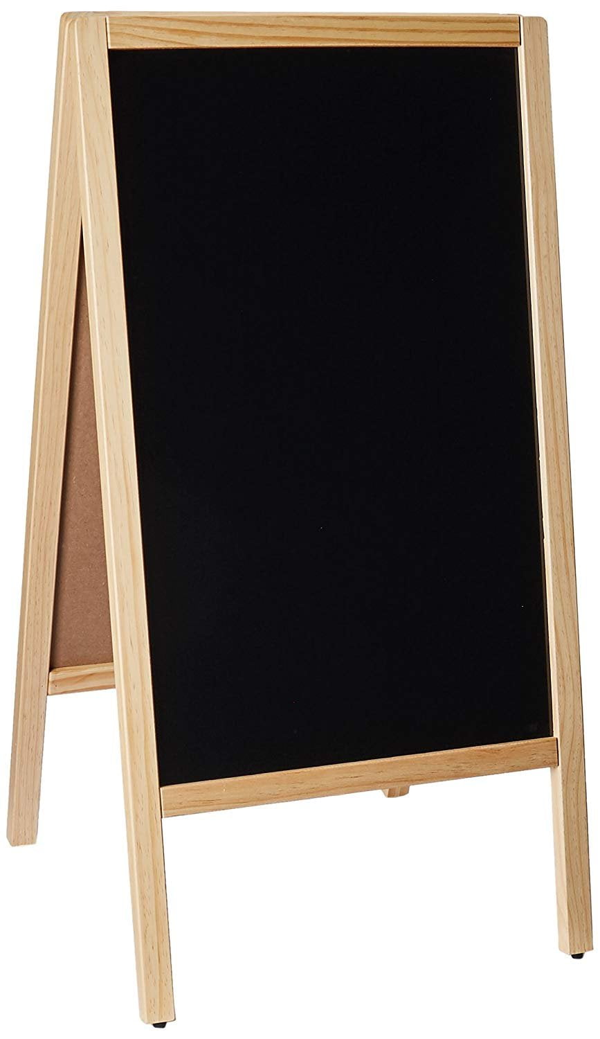 Winco MBAF-1 Sidewalk Markerboard with Natural Wood A-Frame, 39.5 by 20 ...