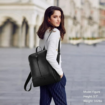 S-ZONE Women Genuine Leather Backpack Purse Travel Bag Fit 14-inch ...