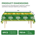 6 Pack Disposable Plastic Tablecloth 54"x108" Party Table Covers for 6 ...