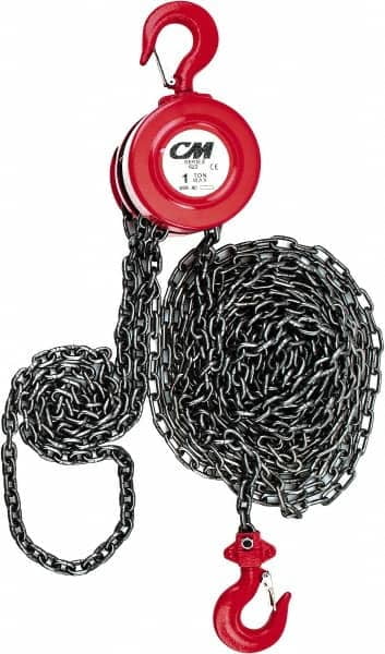 CM 2,000 Lb Lifting Capacity, 15' Lift Height, Hand Hoist Made from ...