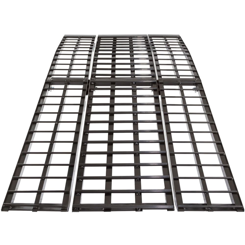 Black Widow BW-10840-HD Aluminum 9' Tri-Fold Arched Folding Motorcycle ...