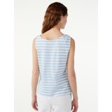 Free Assembly Women's Twist Shoulder Tank Top - Walmart.com