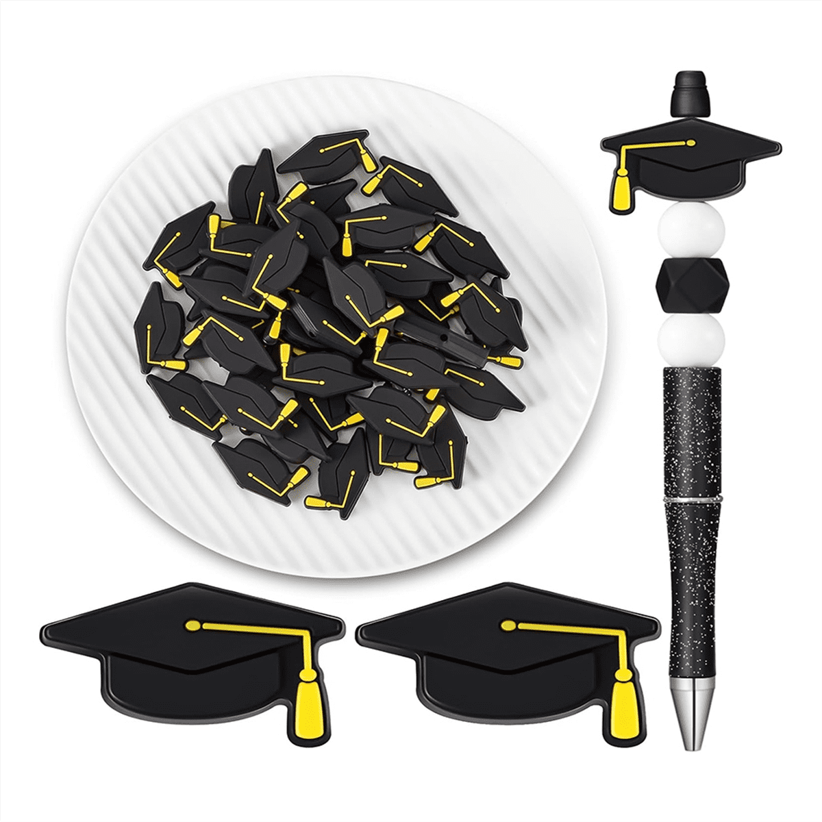 Click here for Unbranded 40 Pieces Silicone Focus Beads For Pens... prices