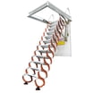 INTBUYING Hidden Telescopic Folding Ladder Black 9.8ft/12Steps Carbon ...