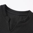 Ceisia Men's Ribbed Knit V-Neck Sleeveless Tank Top Casual Wear Black L ...