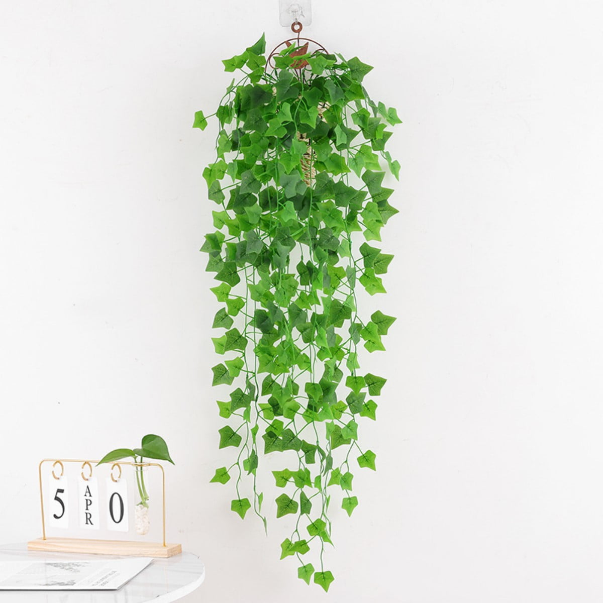 HAOSHICS Artificial Hanging Plants Fake Ivy Vine Fake Ivy Leaves for ...