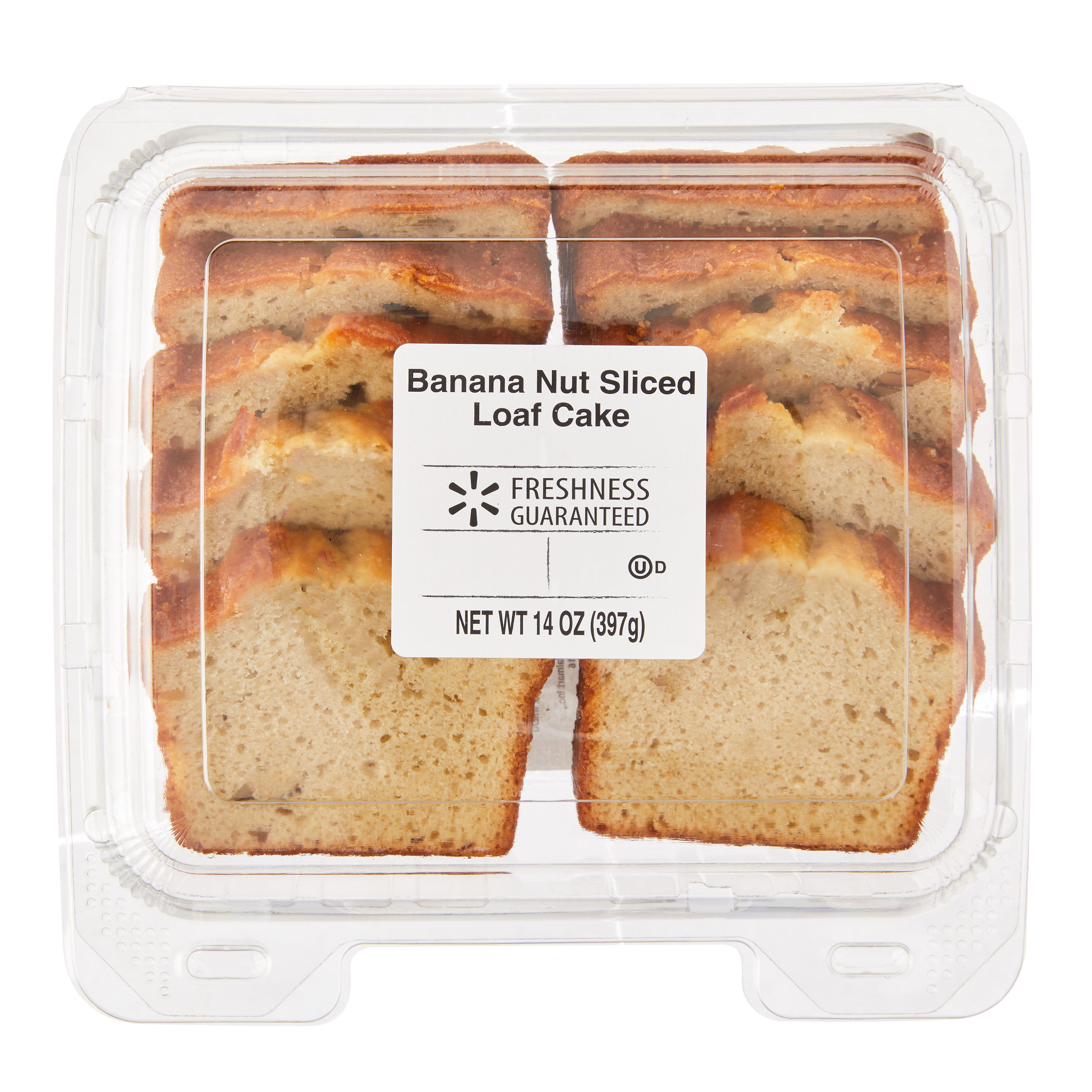 Freshness Guaranteed Banana Nut Sliced Loaf Cake 16 Oz Walmart