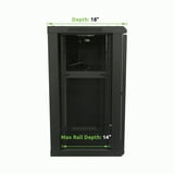 NavePoint 15U Server Rack Enclosure - 17.7” Deep, 15U Wall Mount ...