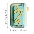 EDHITNR Automatic Floss Pick Dispenser Cute Portable Floss Case Travel ...