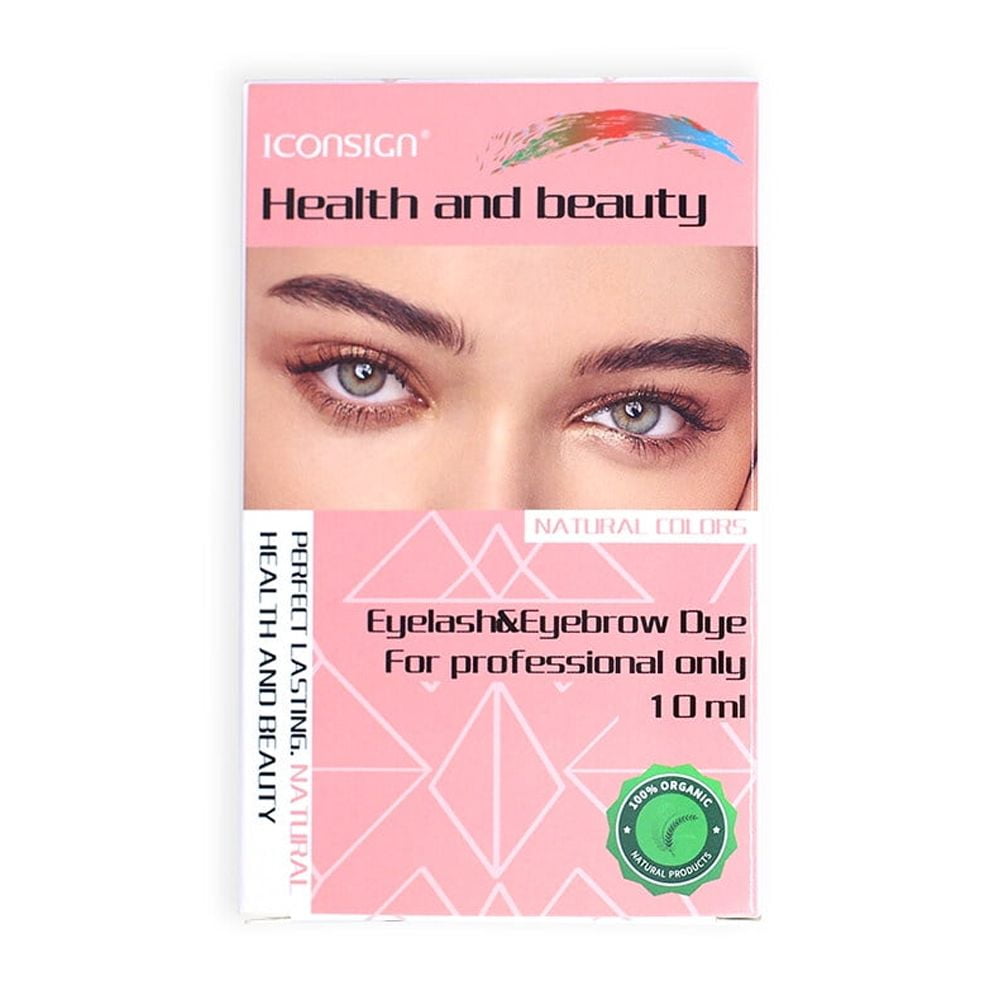 Tinte semipermanente para cejas y pestañas en tono café, kit de henna ...