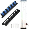 Vertical Fishing Rod Rack, Fishing Pole Holder Wall Mount Fishing Pole ...