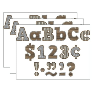 Teacher Created Resources Chalkboard Brights Bold Block 3-Inch Letters ...