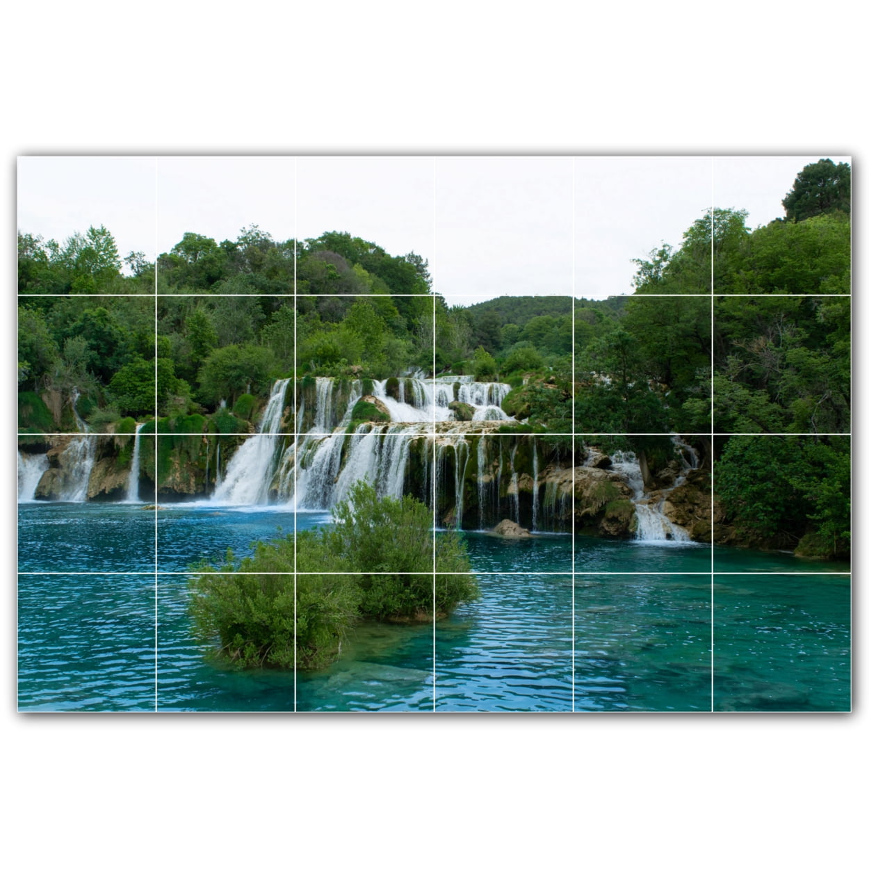 Picture-Tiles.com: Waterfalls Ceramic Tile Wall Mural WAL501113-64L. 48 ...