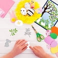 2 Styles Spring Theme Cutting Dies Stencils Easter Rabbit Tree Birds ...