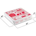 MT Products White-Red Thin Pizza Box 10" x 2" Clay Coated - Pack of 10 ...